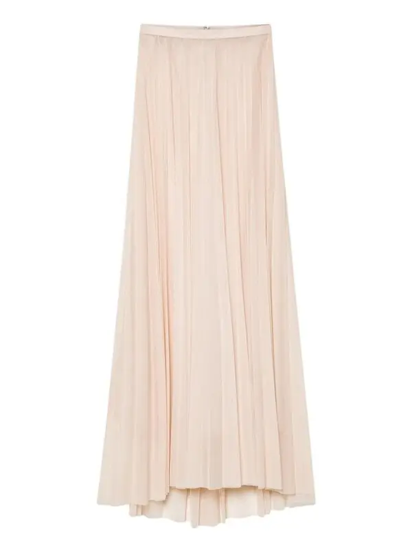 FORTE_FORTE Pleated Midi Skirt - Nude