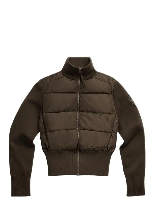 Canada Goose Hybridge Wide Quilt Knit Jacket - Terra