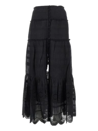 Isabel Marant Étoile Paoline Floral Lace Maxi Skirt - Black