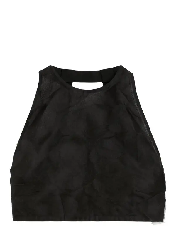 Max Mara Mxsfumetto Cut-out Crop Top - Black