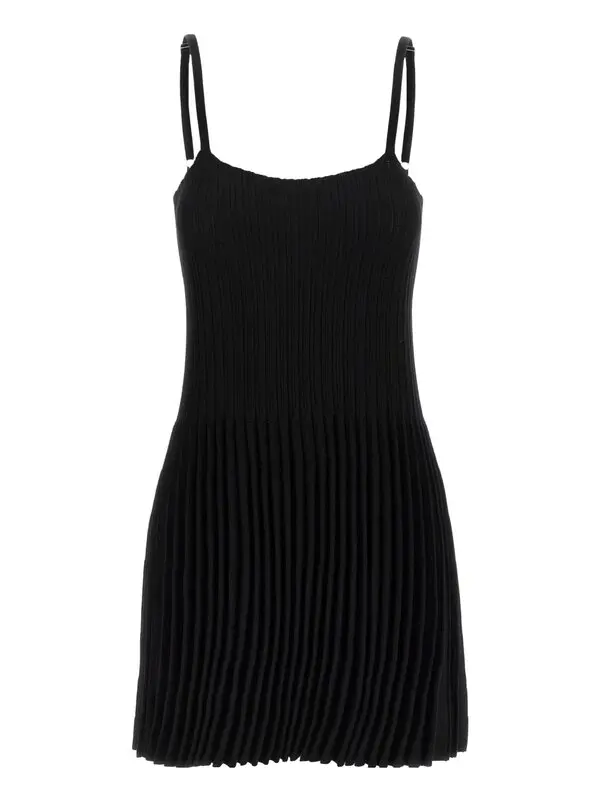 Magda Butrym Knit Skater Tank Dress - Black