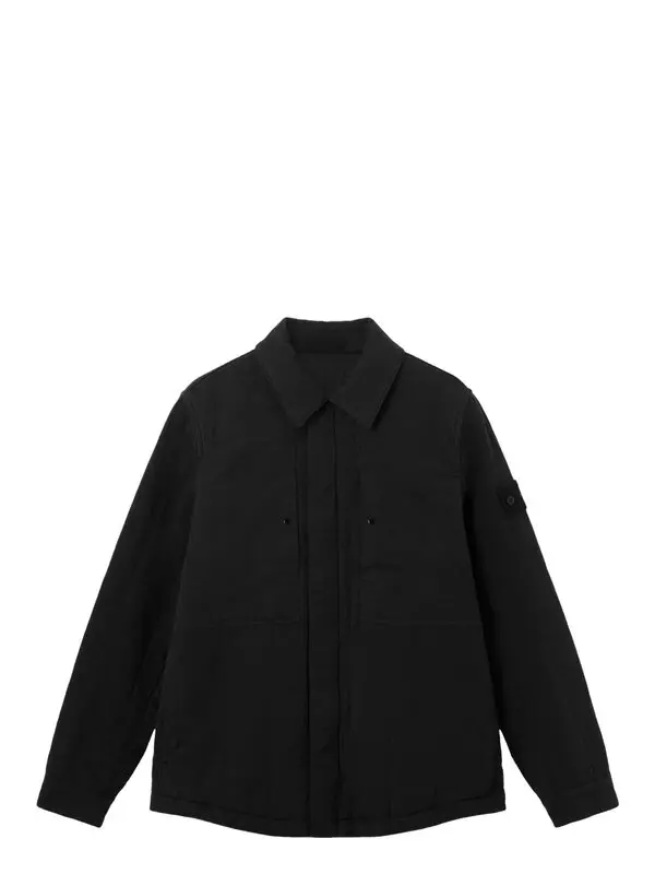 Stone Island Padded Coach Jacket With Anti-drop Technology - Black