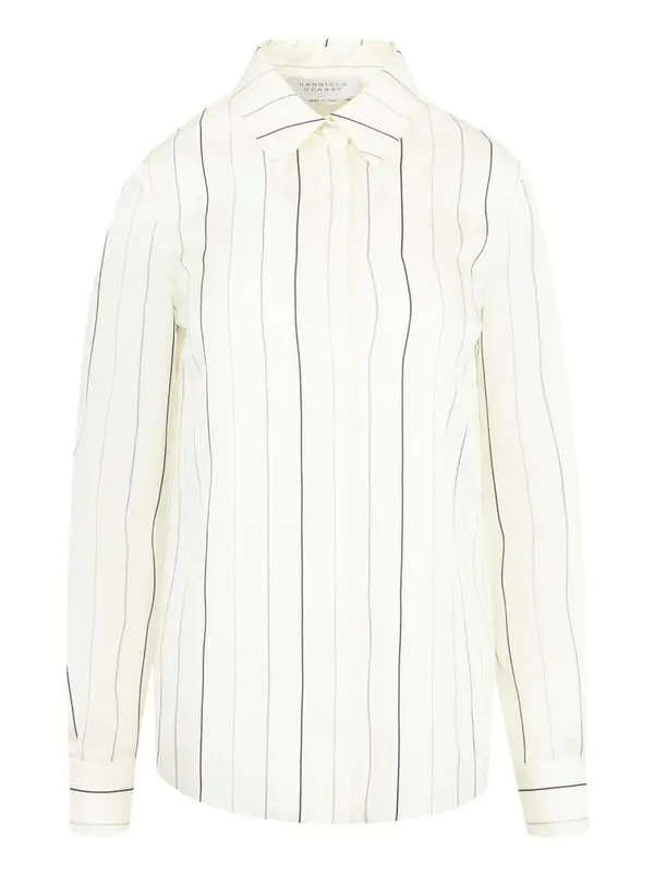 Gabriela Hearst Striped Button-up Shirt - Ivory