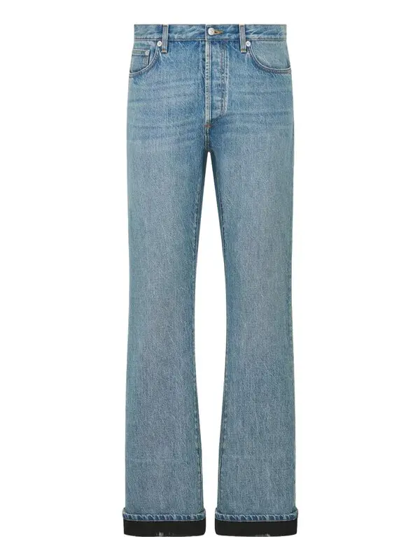 Dior Cotton Denim Jeans With Quilted Cannage Lining - Blue