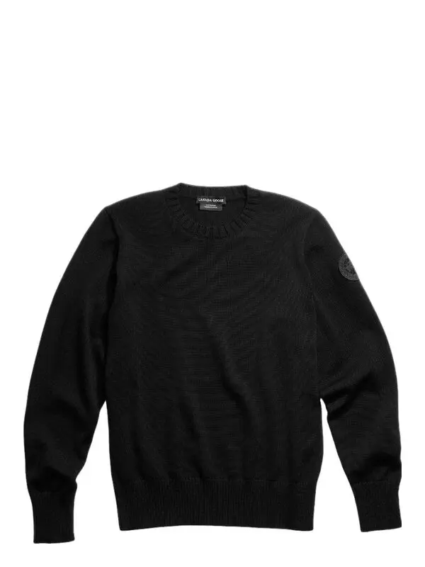 Canada Goose Rosseau Crewneck Sweater In Merino Wool - Black