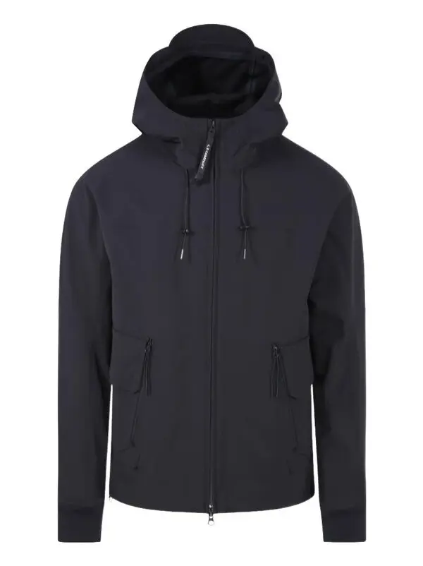 C.P. COMPANY Drawstring Hooded Jacket - Black