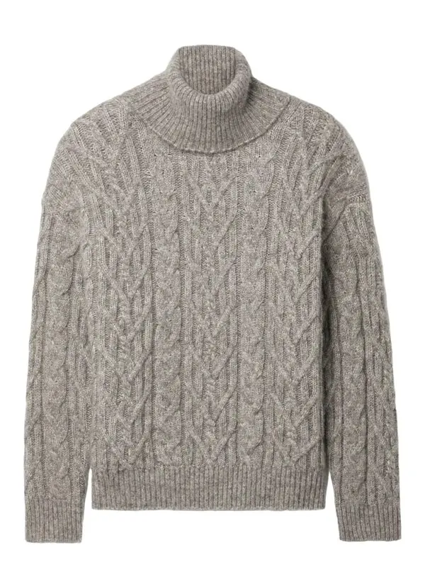 NILI LOTAN Annie Turtleneck Sweater - Gray