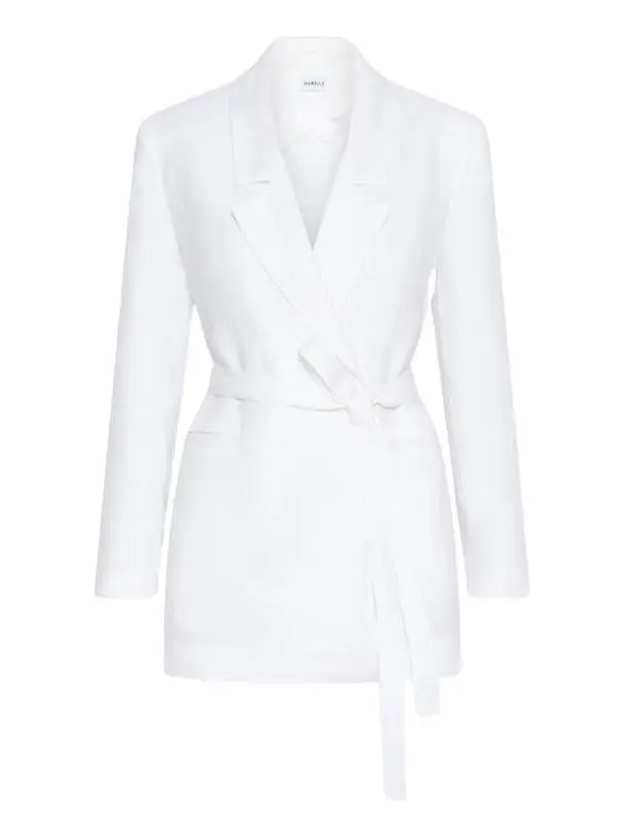 Marella Linen Blazer - Optical White
