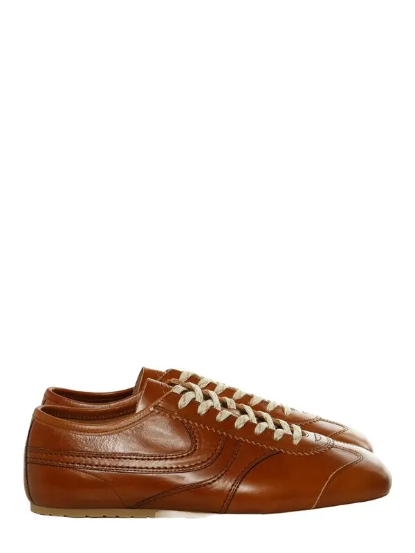 Dries Van Noten Lace-up Low-top Sneakers - Cognac