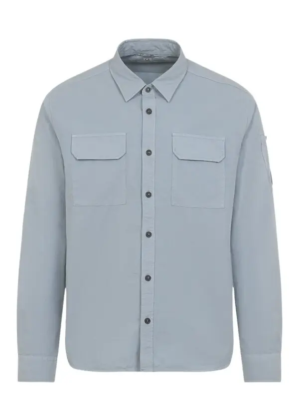 C.P. COMPANY Long-sleeved Button-up Shirt - Gray