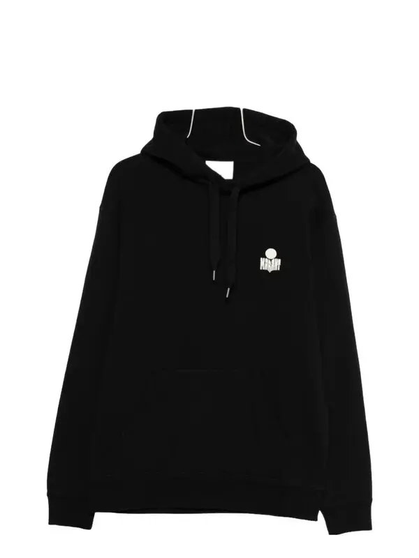 Isabel Marant Étoile Embroidered Logo Hoodie - Black