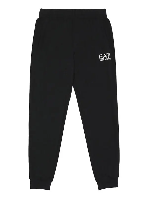 EA7 Logo Printed Two-piece Sports Suit - Black
