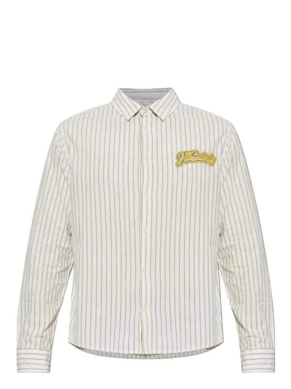 ALLSAINTS Samuel Logo Stripe Shirt - White