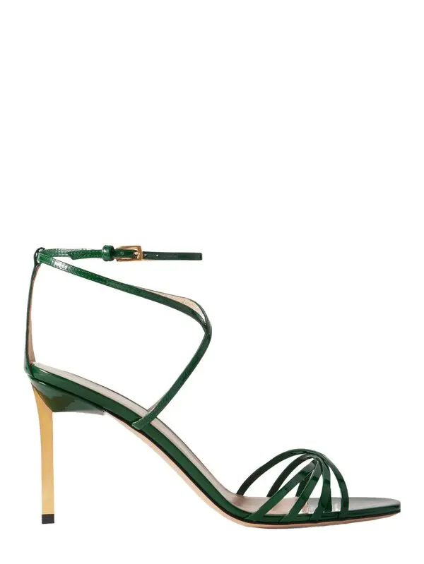 TOM FORD Ida Ankle Strap Sandals - Emerald