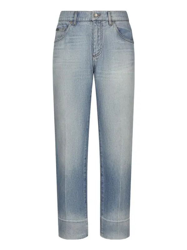 Dolce & Gabbana Straight Leg Jeans - Blue