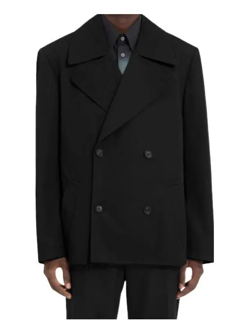 MAISON MARGIELA Belted Trench Coat - Black