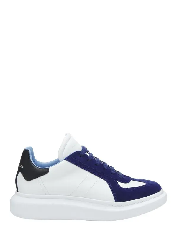 Alexander McQueen Oversized Retro Low-top Sneakers - White/blue
