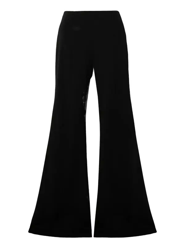 Carolina Herrera Wool Blend Flared Pants - Black