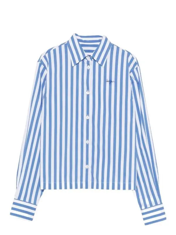Maison Labiche Striped Long Sleeve Shirt - Blue