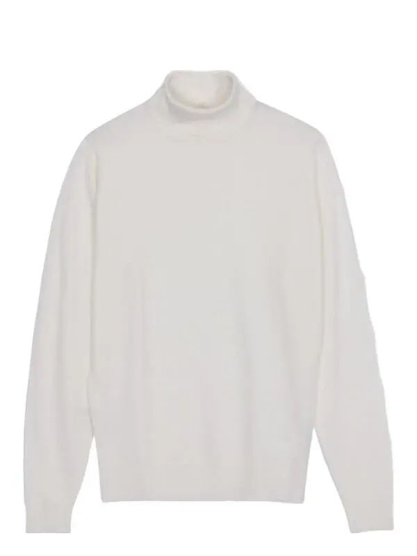 John Smedley Cherwell Roll Neck Jumper - White