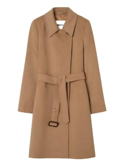 Burberry Cashmere Coat - Camel Melange