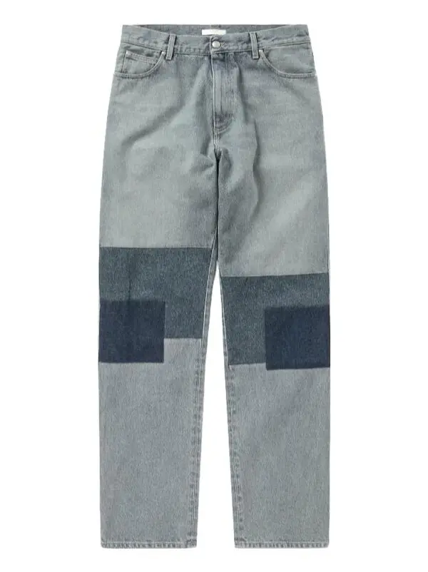 1989 STUDIO Patchwork Straight-leg Jeans - Light Blue