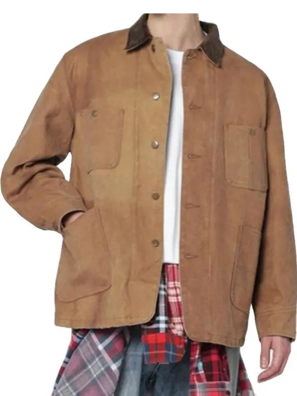 Needles Single Breasted Jacket With Four Patch Pockets - Brown