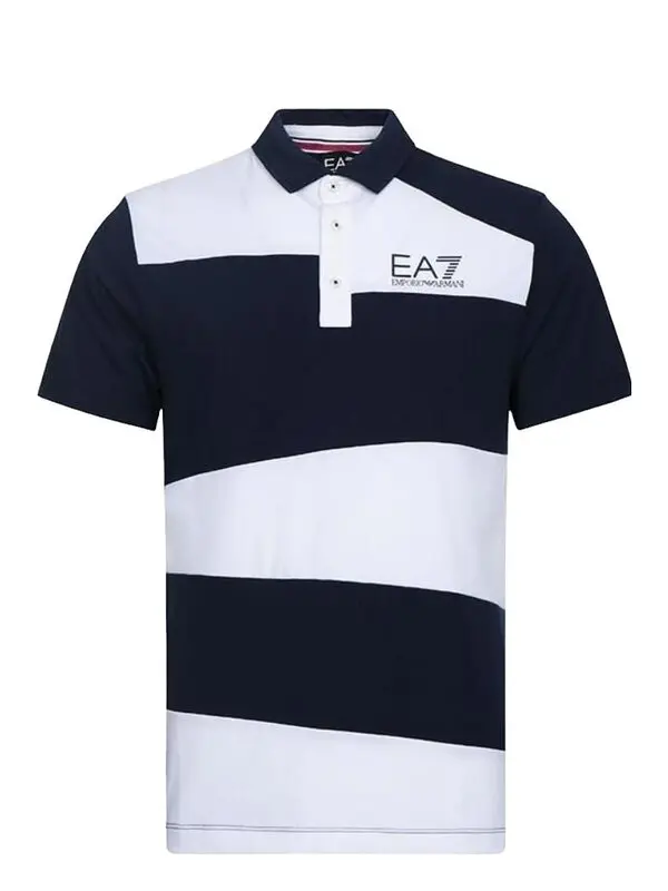 EA7 Navy Blue Polo Shirt - Black