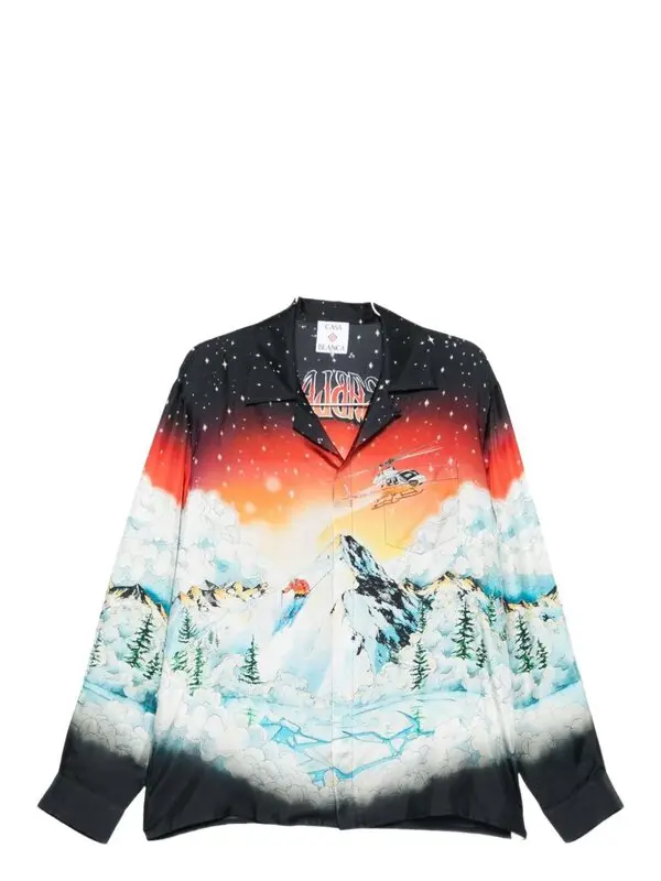 Casablanca Printed Long-sleeve Shirt - Multicolor