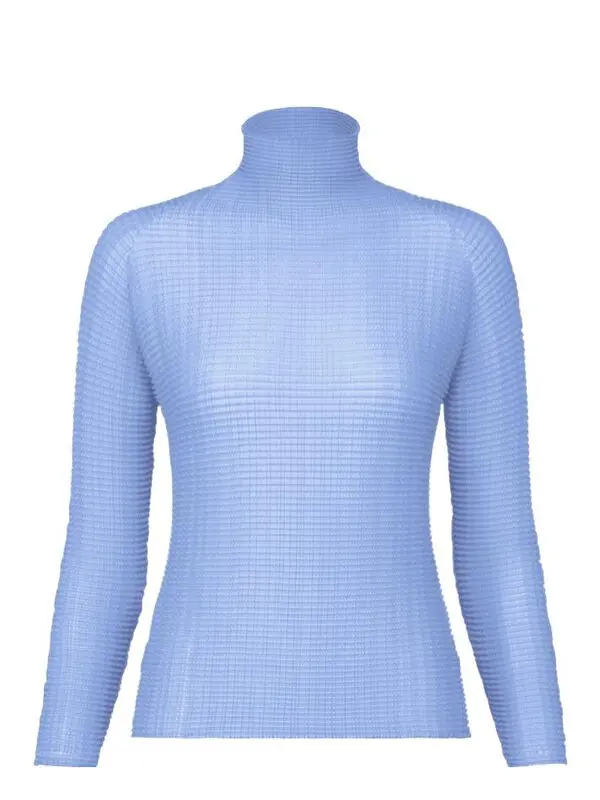 Issey Miyake Pleats 66 Blouse - Light Blue