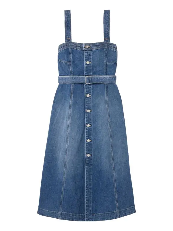 Simkhai Alba Denim Dress - Blue