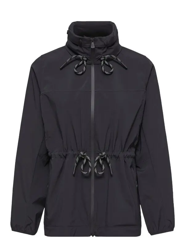 Moncler Soulare Hooded Jacket With Drawstring Closure - Black