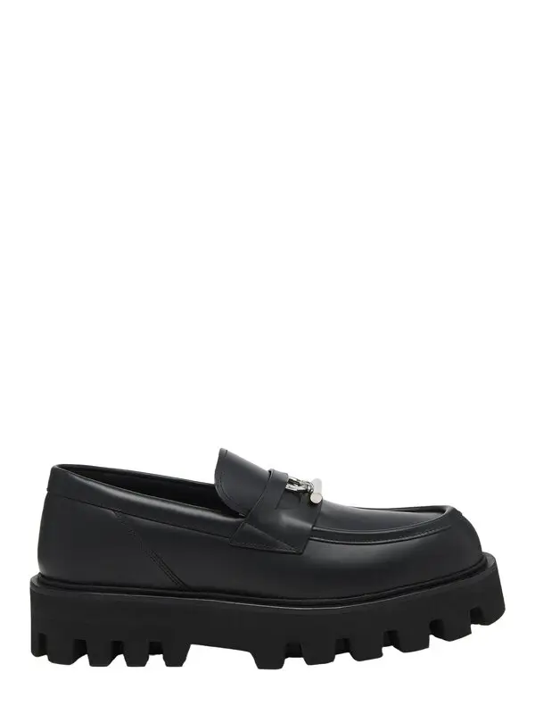 Alexander McQueen T-bar Platform Loafers - Black