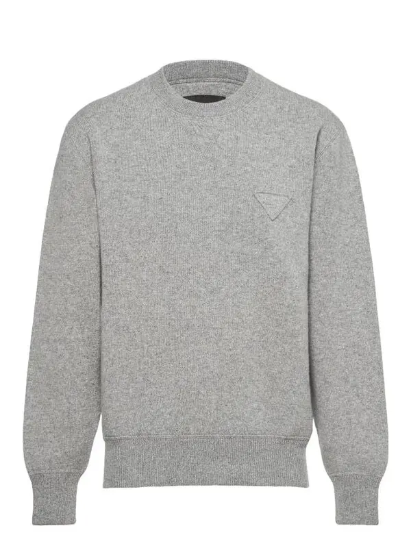 Prada Long Sleeve Crewneck Sweater - Grey