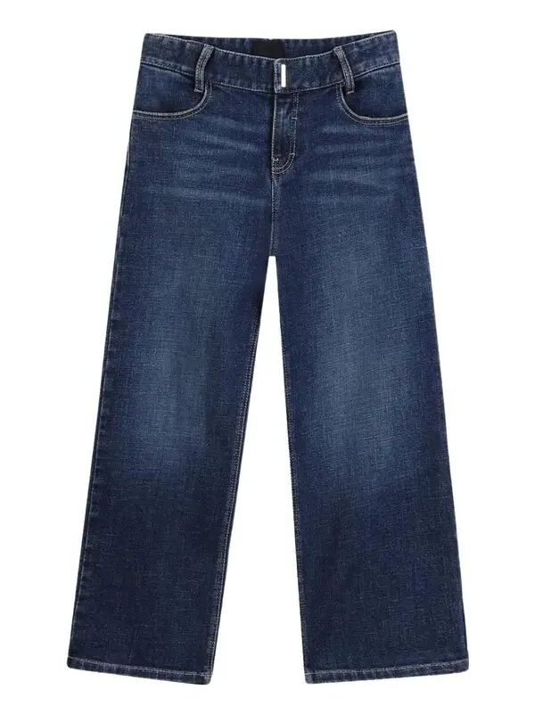 Givenchy Embroidered Waistband Jeans - Dark Blue