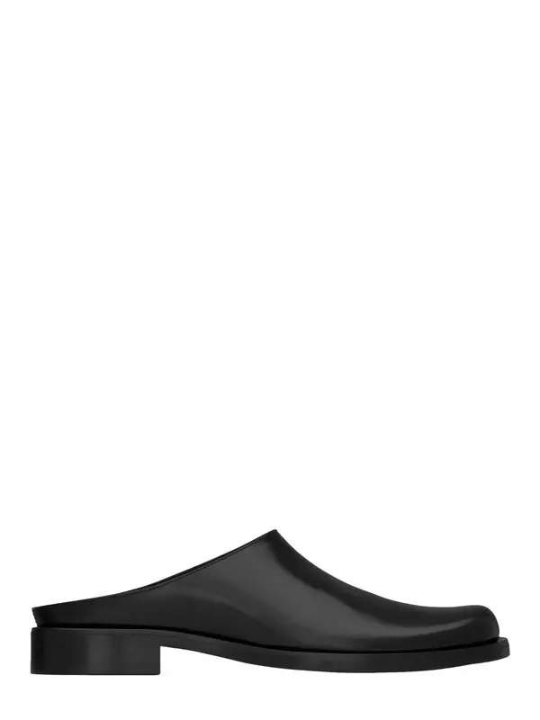 Saint Laurent Round Toe Slip-on Loafers - Black