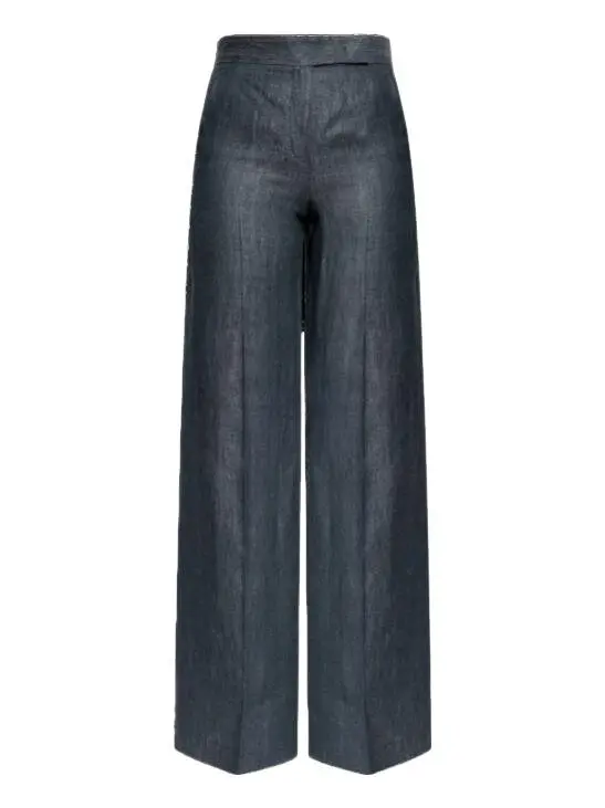 Max Mara Wide-leg Tailored Trousers - Black