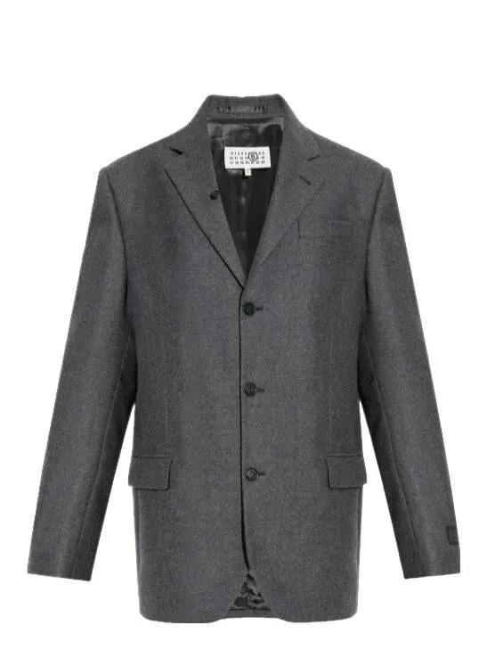 MAISON MARGIELA Button-up Blazer - Grey