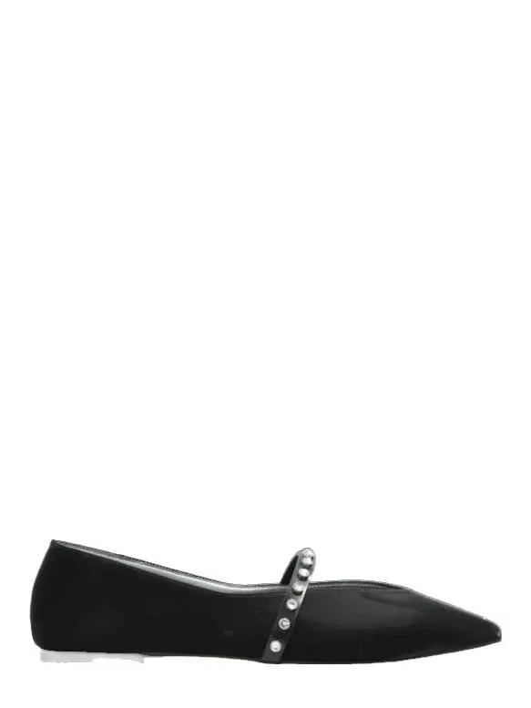 Alexander McQueen Embellished Ballerina Flats - Black