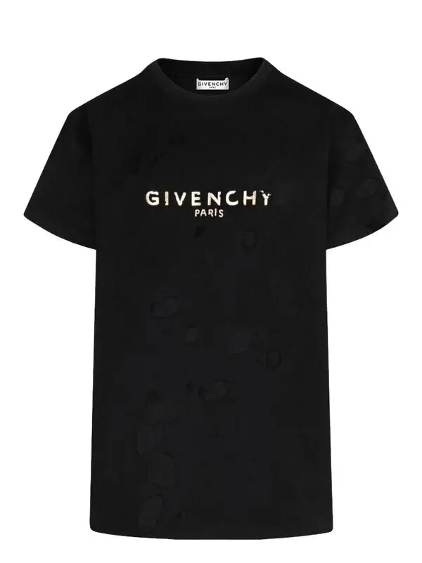 Givenchy Vintage Logo Print T-shirt - Black