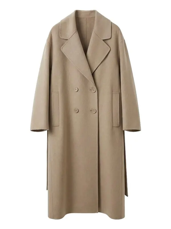 Max Mara Long Sleeve Double Breasted Coat - Green