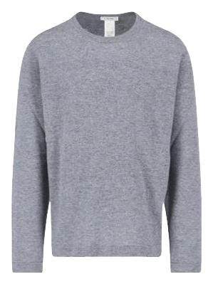 THE ROW Crew Neck Sweater With Ribbed Cuffs And Hem - Gray