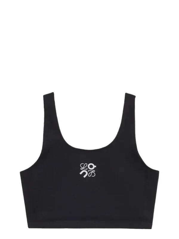 Loewe Seamless Bra In Technical Jersey - Black