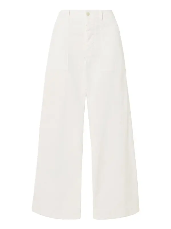 NILI LOTAN Leon Straight-leg Track Pants - White