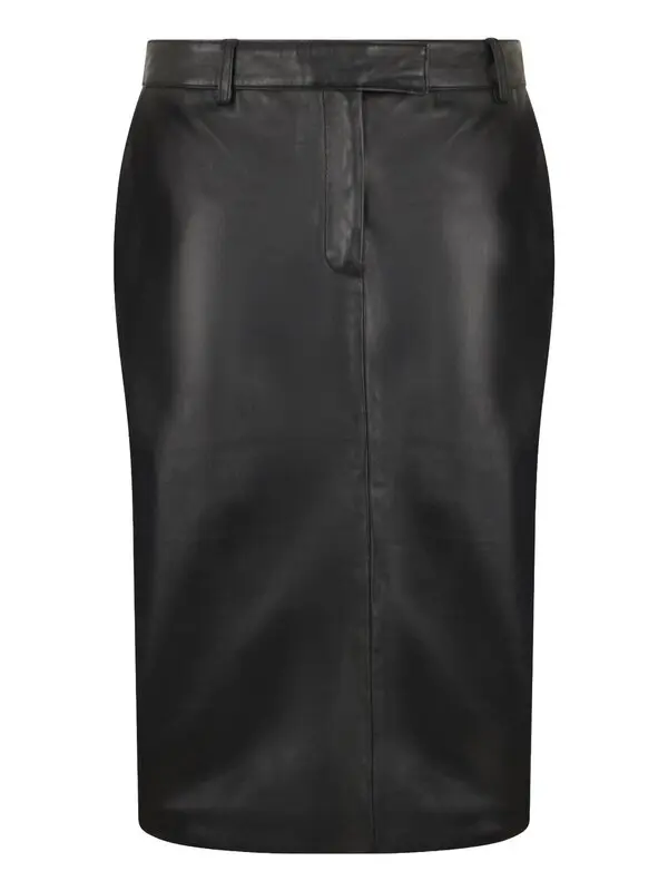 Giuseppe Di Morabito High-waisted Leather Skirt - Black