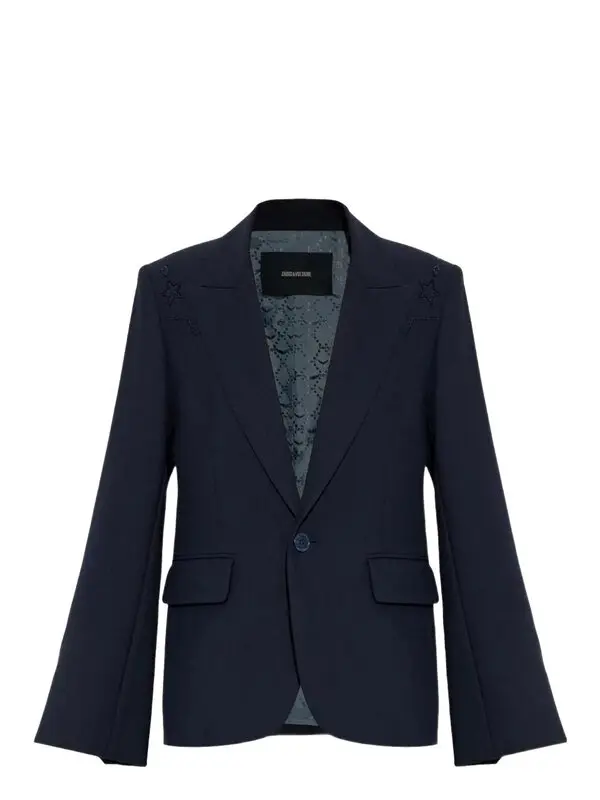 Zadig&Voltaire Embellished Single-button Blazer - Black