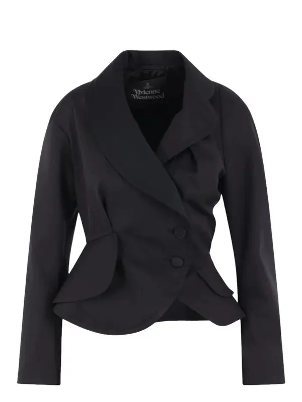 VIVIENNE WESTWOOD Stormy Shawl-lapel Long Sleeved Blazer - Black