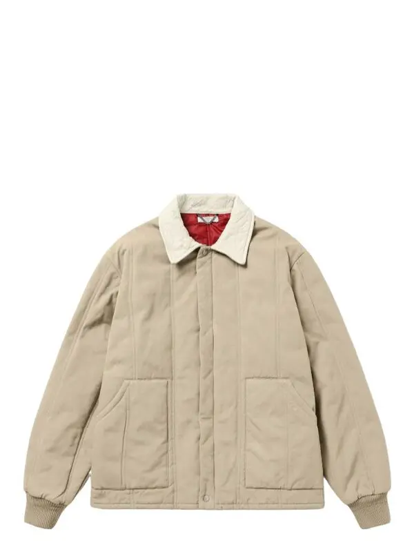 1989 STUDIO Quilted Jacket With Shearling Collar - Light Brown