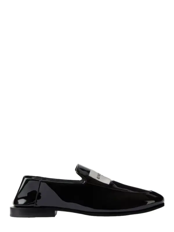 Givenchy Label Loafers - Black