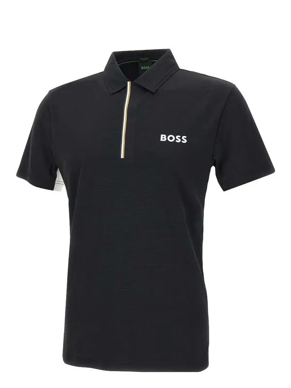 Hugo Boss Uv Protection Active Paddy Polo Shirt - Black